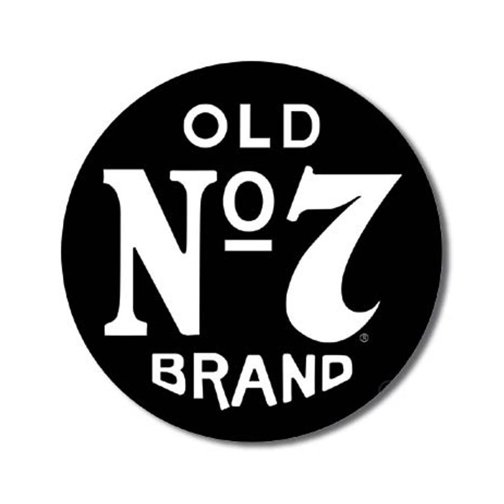 Jack Daniel's Tin Sign - Round Old #7